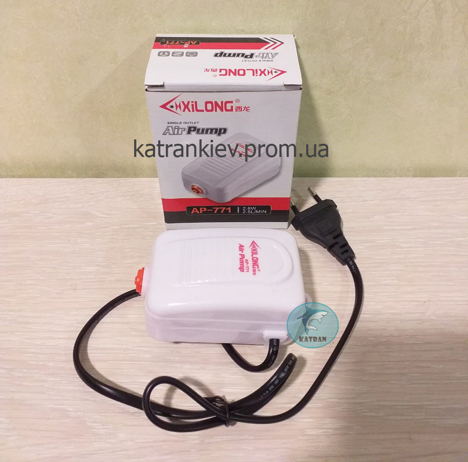 Одноканальный компрессор Xilong AP-771 в аквариум до 100 л (ID#944150933), цена: 148 ₴, купить ...