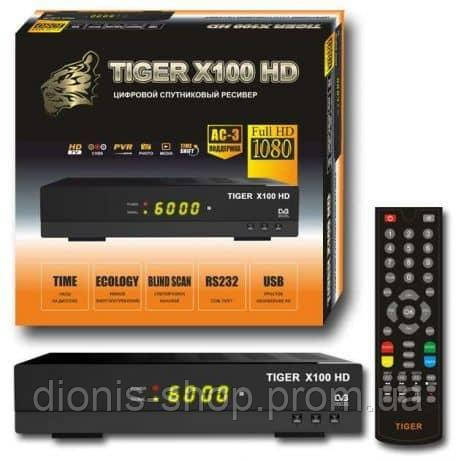 Ресивер Tiger X100 HD DVB-S/S2 супутниковий тюнер (ID#837288070), ціна ...