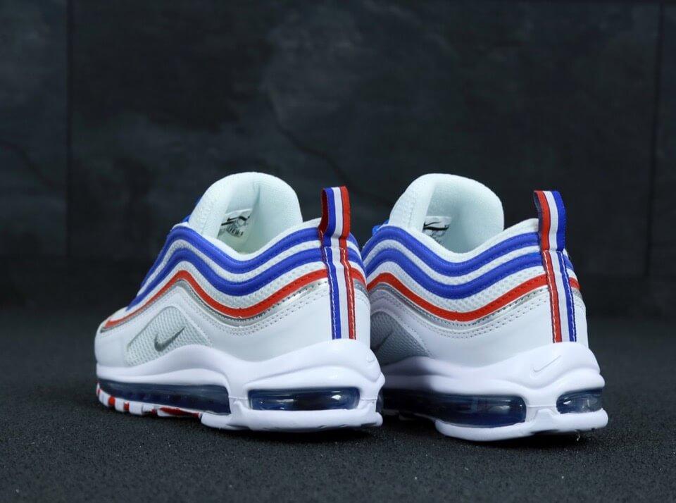 Купить Кроссовки Nike Air Max 97 White Blue Red (мужские Найк Аир Макс ...