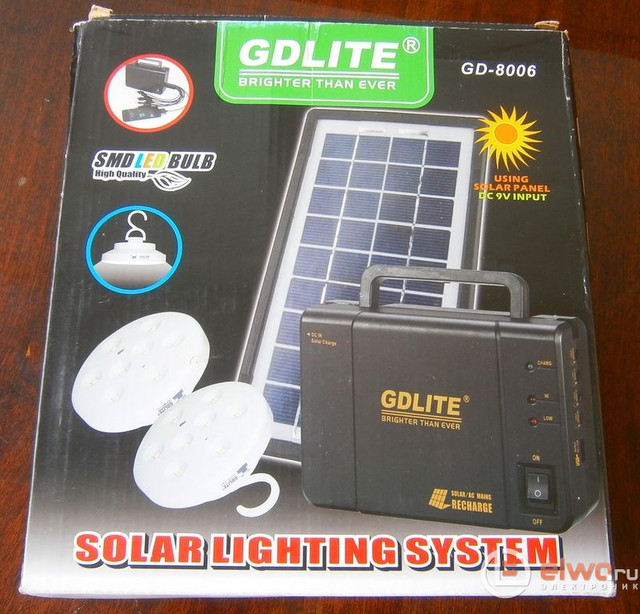 Солнечная электростанция для дома GDlite GD-8006 - светильники на ...