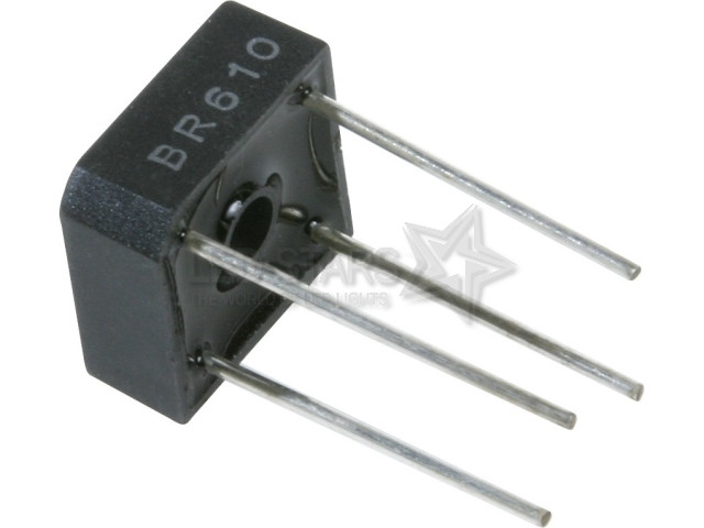 Діодний випрямлячий міст BR610 (6A; 1000V) MIC: продаж, ціна у Києві ...