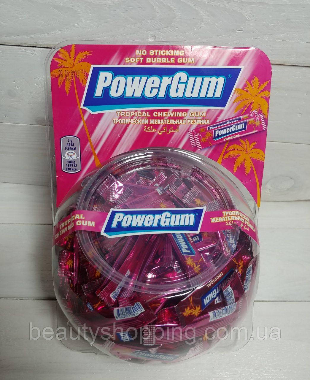 Power Gum Tropical Жувальні гумки пластинки тропічний смак 300 шт ...