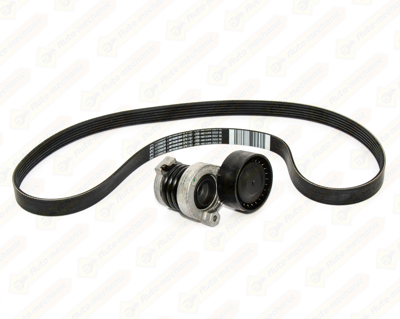 Натягувач + ремінь генератора на Renault Scenic IV 2016-> 1.5 dCi (+AC ...