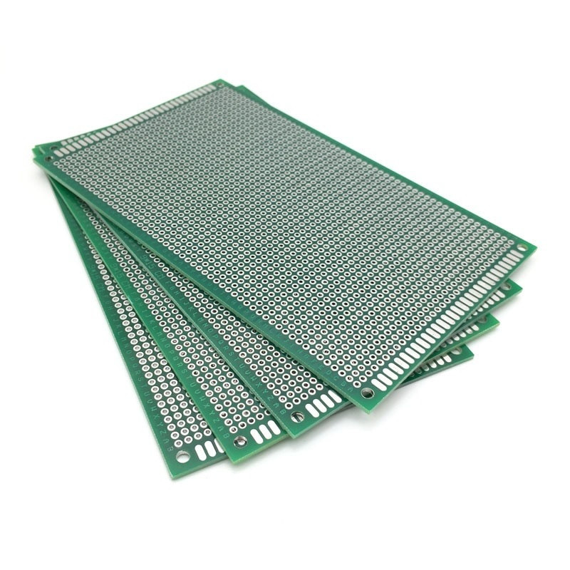 Монтажная макетная плата PCB 90x150мм, шаг 2.54мм, двухсторонняя ...