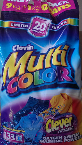 Стиральный порошок Clovin Multicolor New concentrated -10кг./133 стирки., цена 223 грн — Prom.ua ...