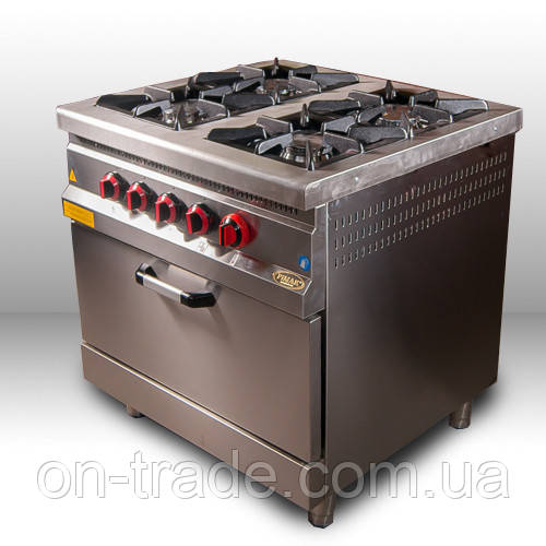 Плита газовая 4-х конфорочная с духовым шкафом Pimak МО15-4 без газ ...