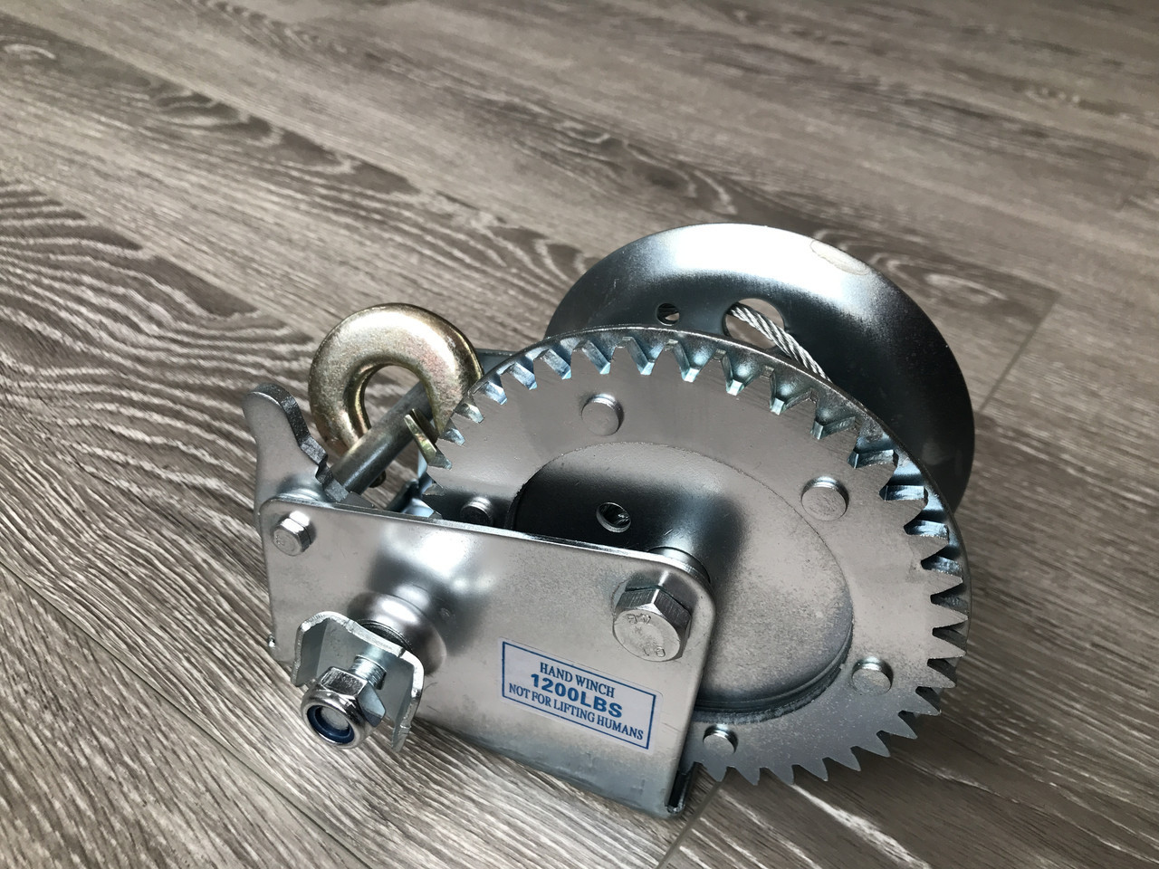 Барабанная Лебедка Hand Winch KC-1200 : 800 кг | стальной трос (ID ...
