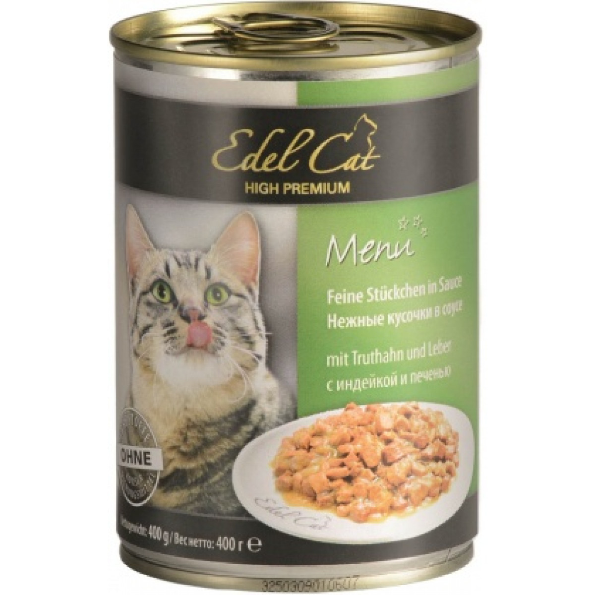 Edel Cat 400 г консерву для кішок (індичка та печінка в соусі) - купити ...