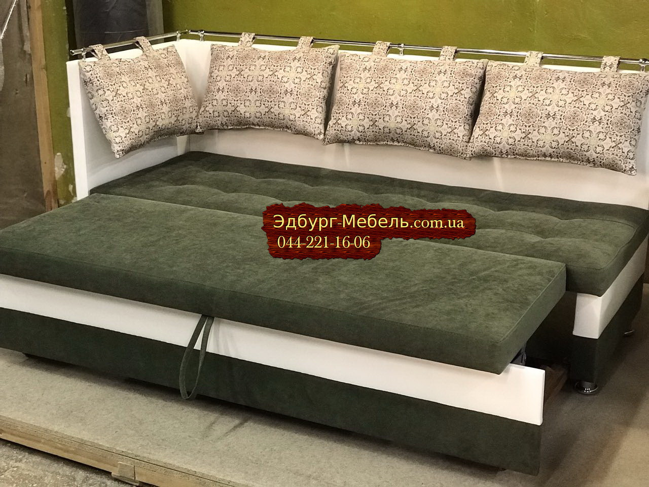 Диван кухонный со спальным местом прямой с боковой спинкой: продажа ...
