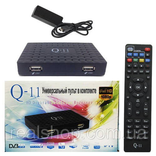 Q-sat Q-11 HD ресивер + пульт обучаемый + бесплатная прошивка! (ID#955999943), цена: 475.90 ...