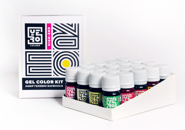 Гелеві барвники Yero Colors - купити у Києві від компанії "Золотий трюфель"