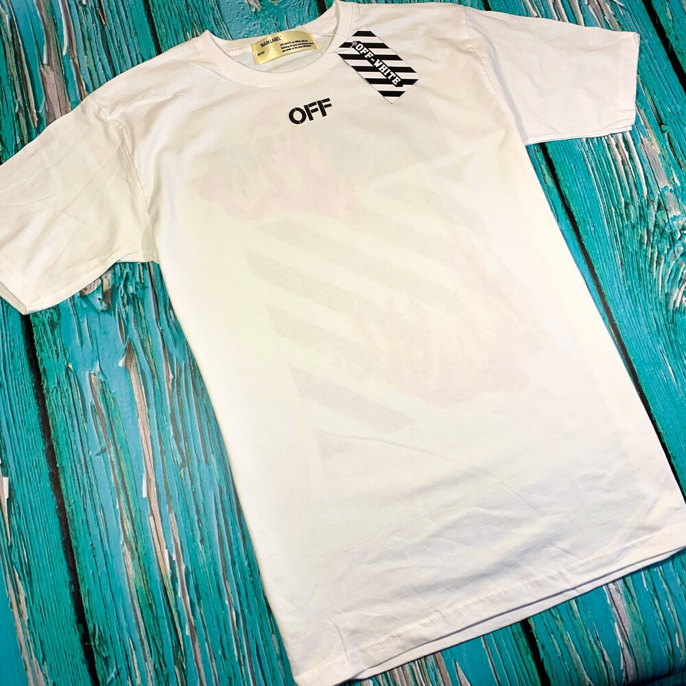 Купить Футболка OFF WHITE - белая Ориг бирки Все размеры, цена 540 ...
