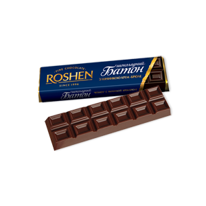 Шоколадний батончик Рошен Roshen з начинкою крем брюле 43 г х 30 шт. в ...