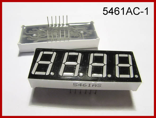 Семисегментний індикатор SH5461AS, червоний. (ID#435779353), цена: 28 ...