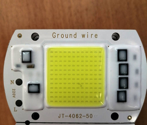 Купить Матрица COB для прожектора с IC драйвером 220V 50W холодная ...