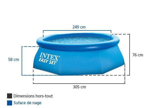 Купить Надувной бассейн INTEX 28120 размер 305х76см обьем воды 3853 л ...