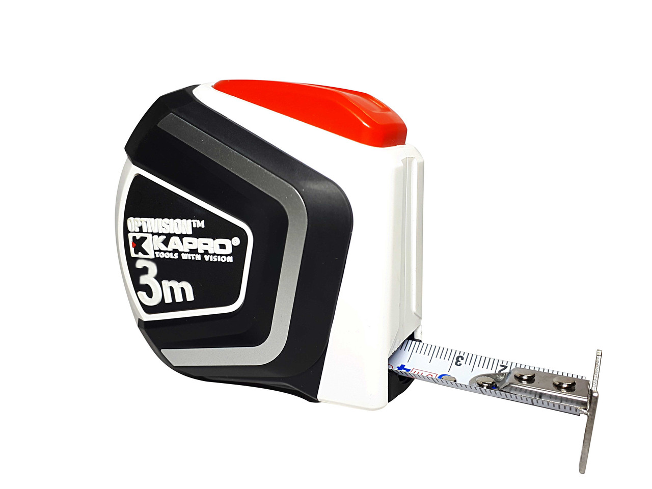 Рулетка Kapro Optivision, обрезиненный корпус, 3 м х 19 мм (510-3M ...