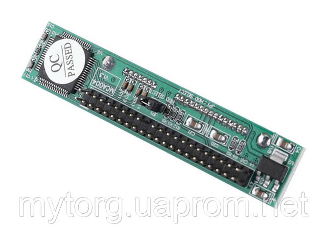 Адаптер перехідник з IDE 44 pin до SATA 22 (7+15) pin 2.5 кутовий IDE ...