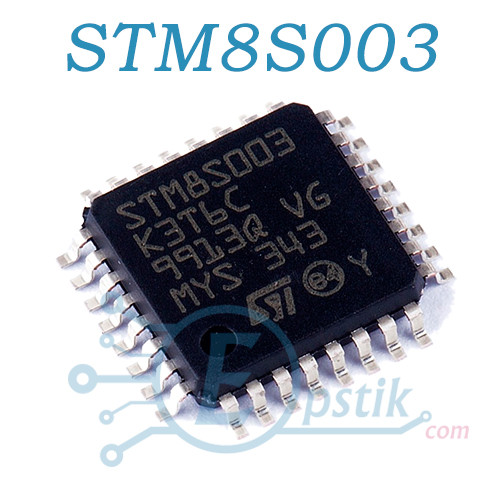 STM8S003K3T6C, 8-битный микроконтроллер, LTQFP32: продажа, цена в Гайвороне. Интегральные ...