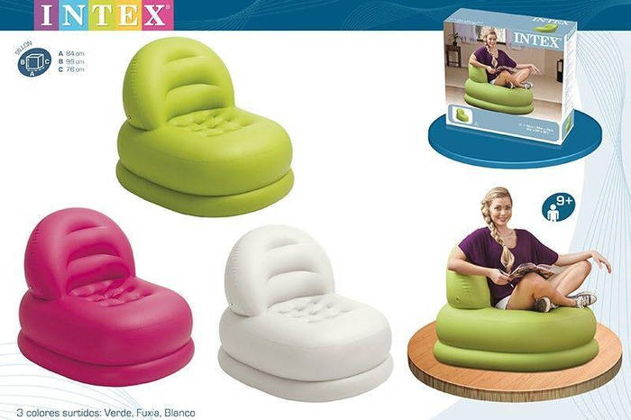 Надувное кресло Intex Mode Chair Интекс 68592 кресло для дома, цена 748 ...