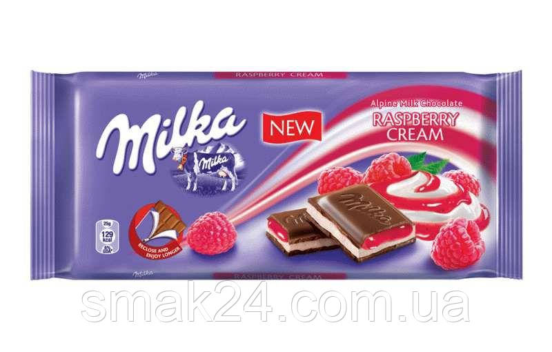 Шоколад Milka Raspberry Creme (Малиновый крем) 100г Швейцария: продажа ...