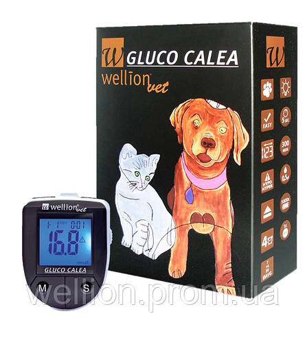 Глюкометр для тварин Wellion Vet GLUCO CALEA+50 тест смужок., цена 1799 ...