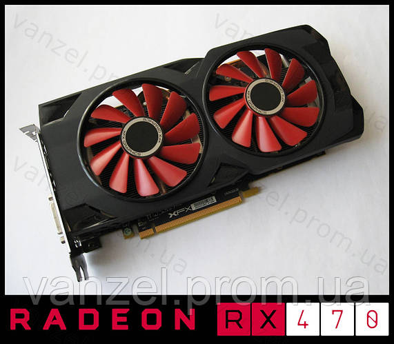XFX Radeon RX 470 8GB GDDR5 256-bit HDMI PCI-E (RX470) Видеокарта (ID ...