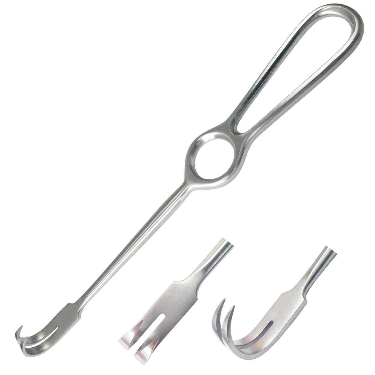 Купить Крючок хирургический 2 зубца острые по Kocher. Длина 22 см, цена ...