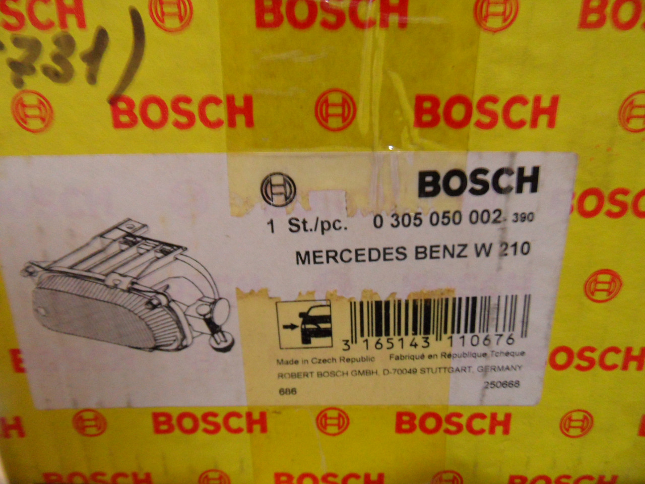 Фара противотуманная передняя Mercedes benz W210(E-KL), 95-, 0305050002 ...