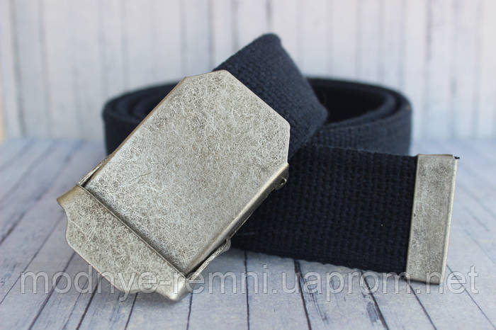 Тканинний ремінь для джинсів чоловічий синій 4 см (ID#676267447), цена ...