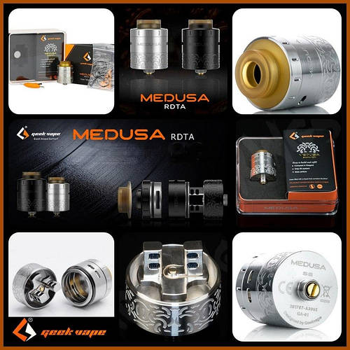 Купить Medusa RDTA Black. Компактный дрипо-бак от компании GeekVape ...