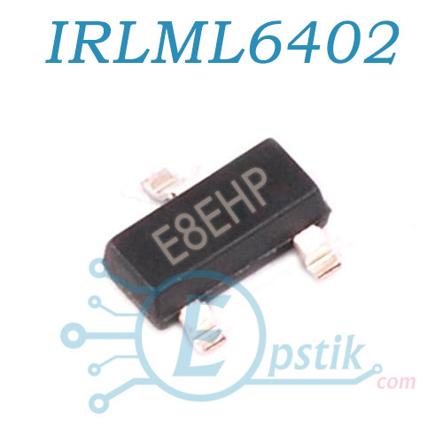 IRLML6402 MOSFET транзистор P канал -20В -3.7А, SOT23: продаж, ціна у Гайворона. Транзистори від ...