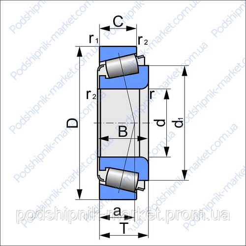 32021 X/Q (SKF ) подшипник радиально-упорный роликовый конический, цена ...