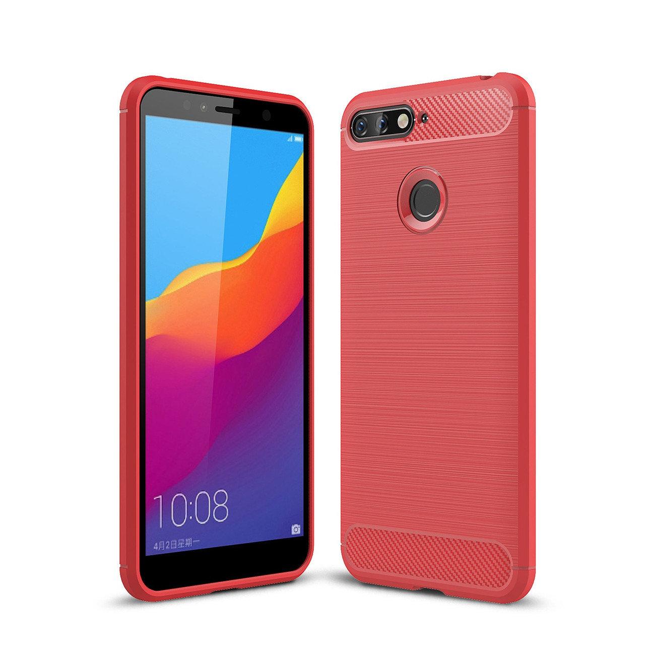 Чехол Carbon для Honor 7A Pro 5.7" бампер Red - купить по лучшей цене в ...