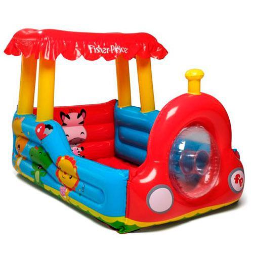 Детский надувной игровой центр-кровать Bestway 93503 «Паровоз», 132 х ...