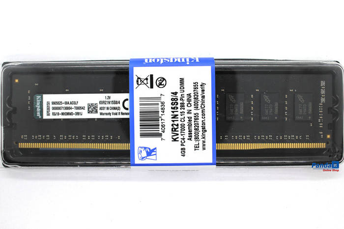 Оперативная память Kingston DDR4 2133 4096MB PC4-17000 (KVR21N15S8/4 ...