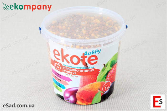 Купить Удобрение Ekote для плодово-ягодных культур 3-4 месяца, 1 кг ...