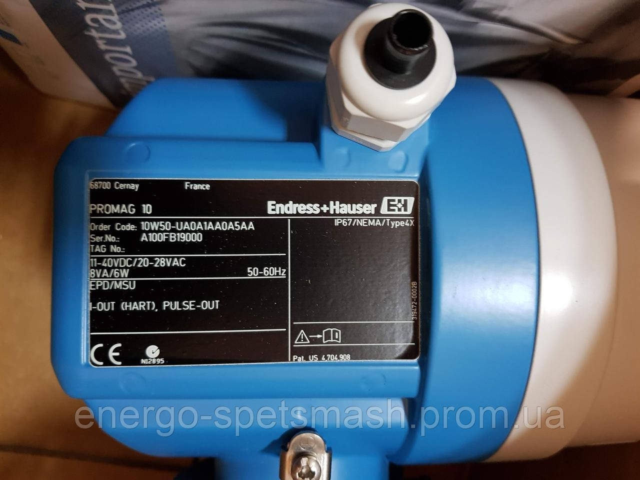 Купити Електромагнітний витратомір E+H Promag 10W50, ціна 75600 грн ...