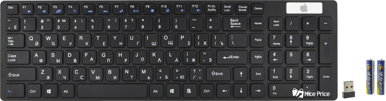 Купить Беспроводная русская клавиатура VJT 2.4G K900 Black, цена 194.99 ...