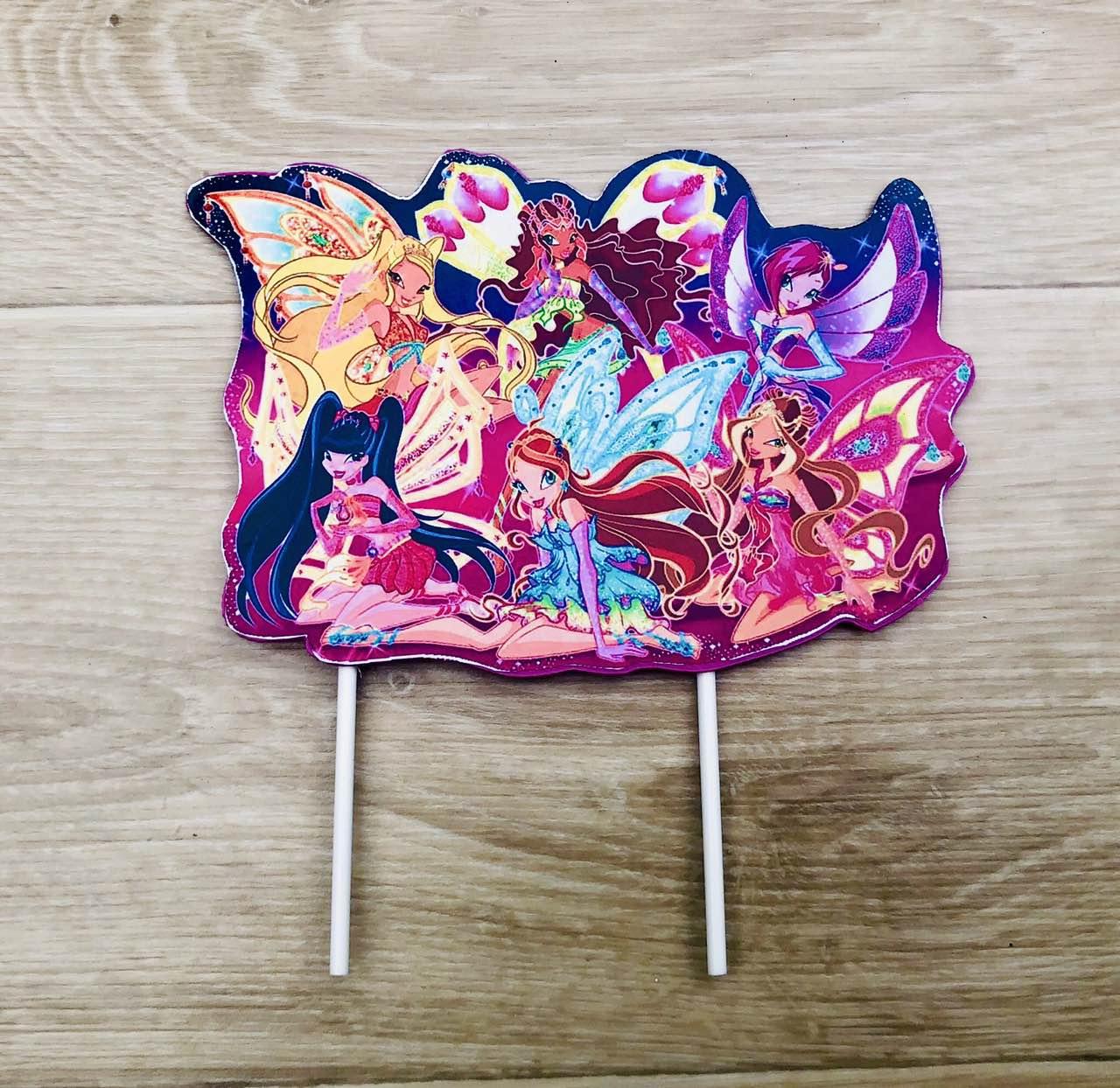 Топпер Winx на торт, топер Винкс в торт, детский топпер Winx, топперы ...