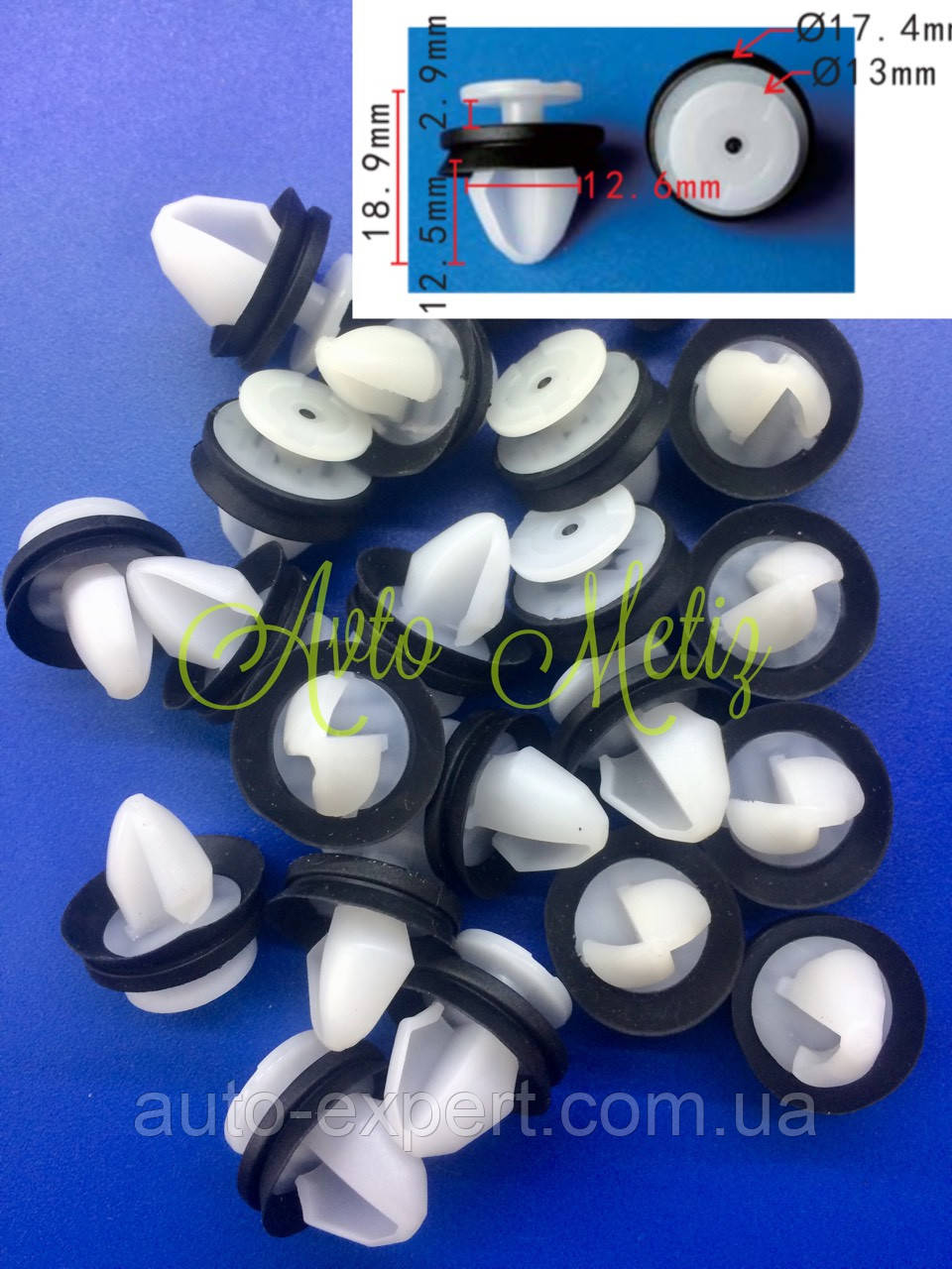 Клипса двери Peugeot Citroen: 9341PF, 6991Y8 Renault 7703077469 ...