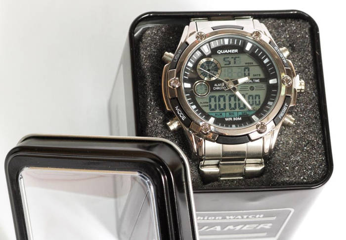 Купить Часы наручные Quamer 1313 в коробке, цена 450 ₴ — Prom.ua (ID ...