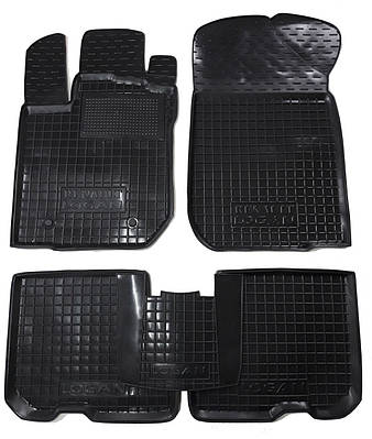 Коврики в салон Renault Captur 2013-2019, 4 шт, резиновые, черные, Рено ...