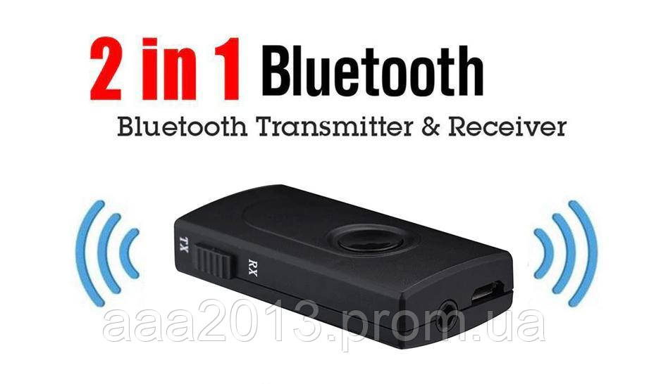 2 в 1 Bluetooth, AUX ПЕРЕДАВАЧ ПРИЙМАЧ, адаптер, блютуз навушники (ID ...