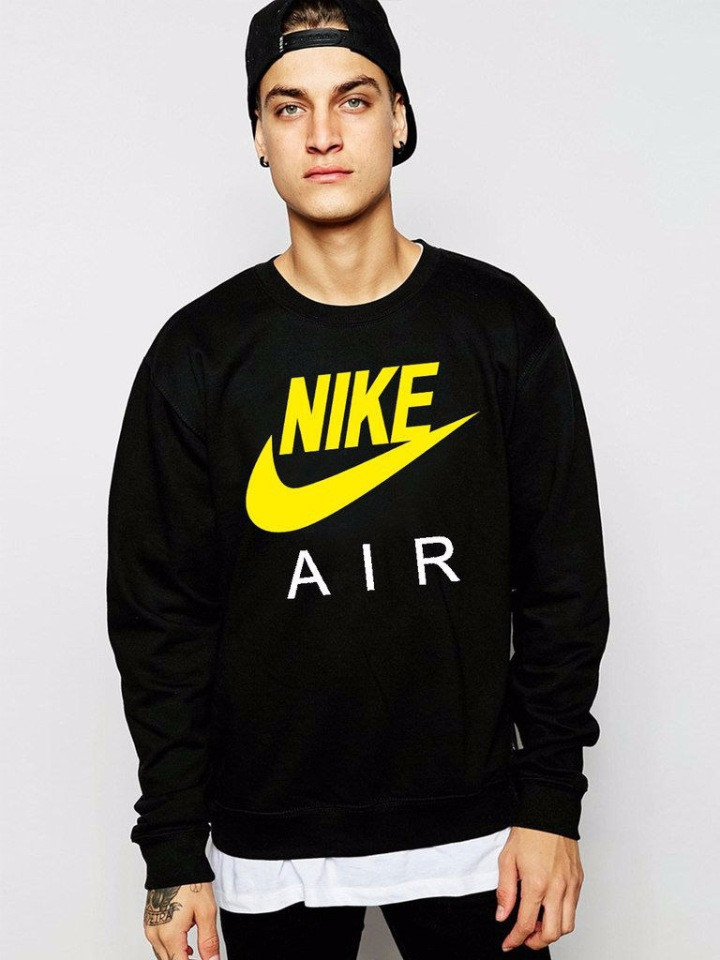 Летняя Мужская Спортивная Кофта Nike (Найк), Черная — Купить Недорого ...