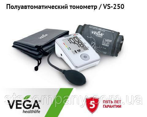 Полуавтомат тонометр Вега Тонометр VEGA VS-250 манжета 22-40см (ID#983197090), цена: 950 ...