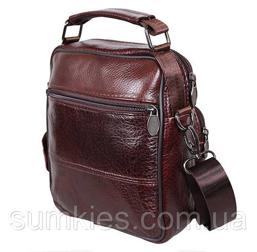 Купить Мужская кожаная сумка через плечо кожа надежная барсетка из кожи ...