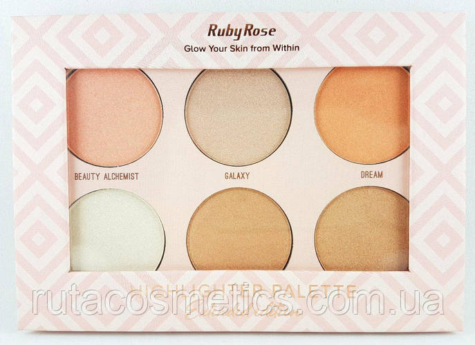 Ruby Rose Highlighter Palette Extended edition HB-7501 палітра ...