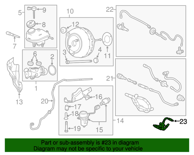 Трубка вакуумного підсилювача гальм GM 55556698 A28NER A28NET Z28NEL ...