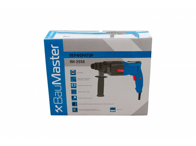 Прямой перфоратор BauMaster RH-2550 (0.8 кВт, 1.5 Дж), цена 1344 грн — Prom.ua (ID#987323026)